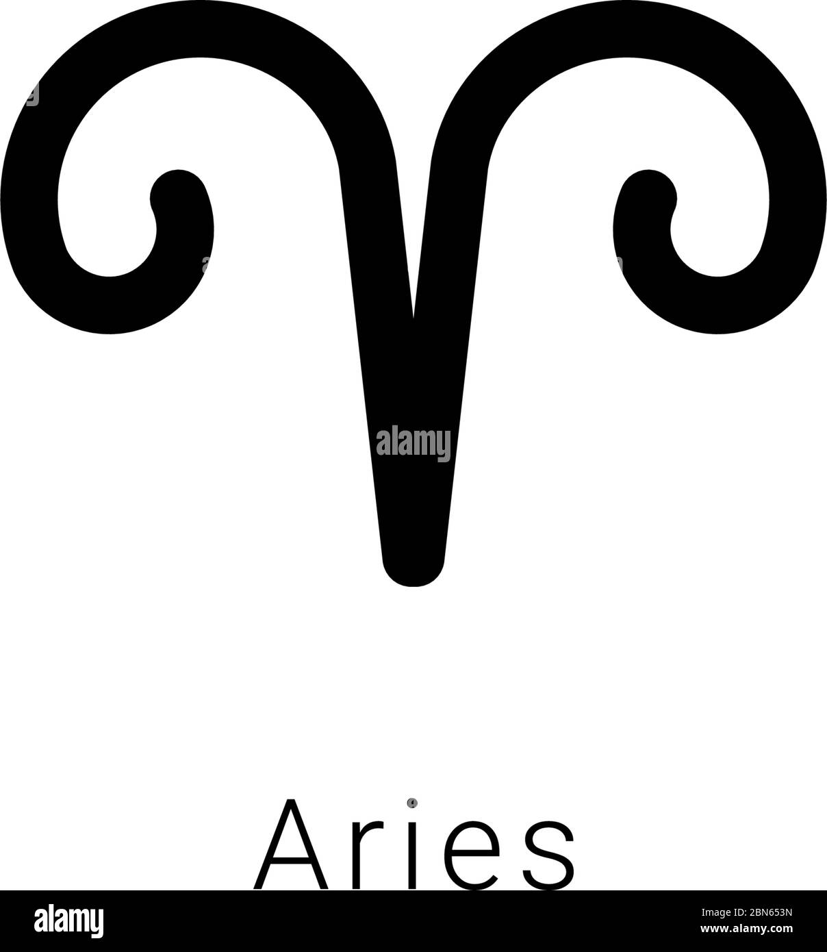Sign of the zodiac. Aries, the ram Stock Vector Image & Art - Alamy