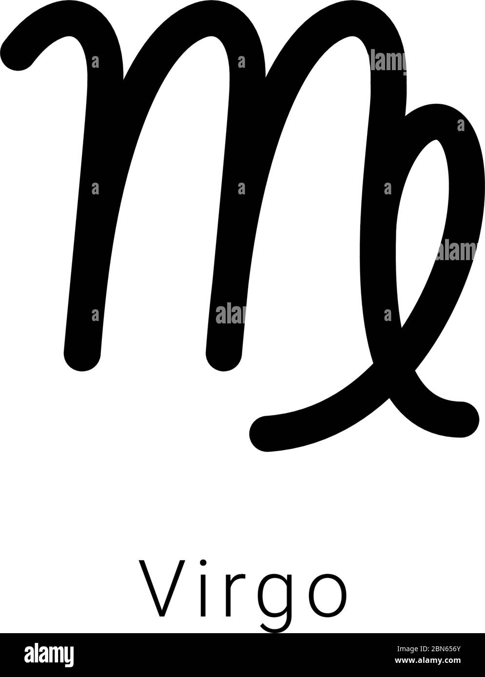 Sign of the zodiac. Virgo, the virgin Stock Vector Image & Art - Alamy