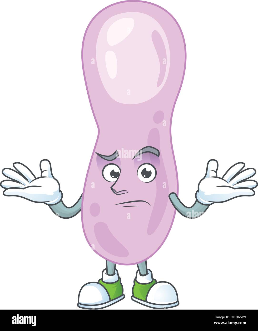 A cartoon image of clostridium botulinum in smirking face Stock Vector ...