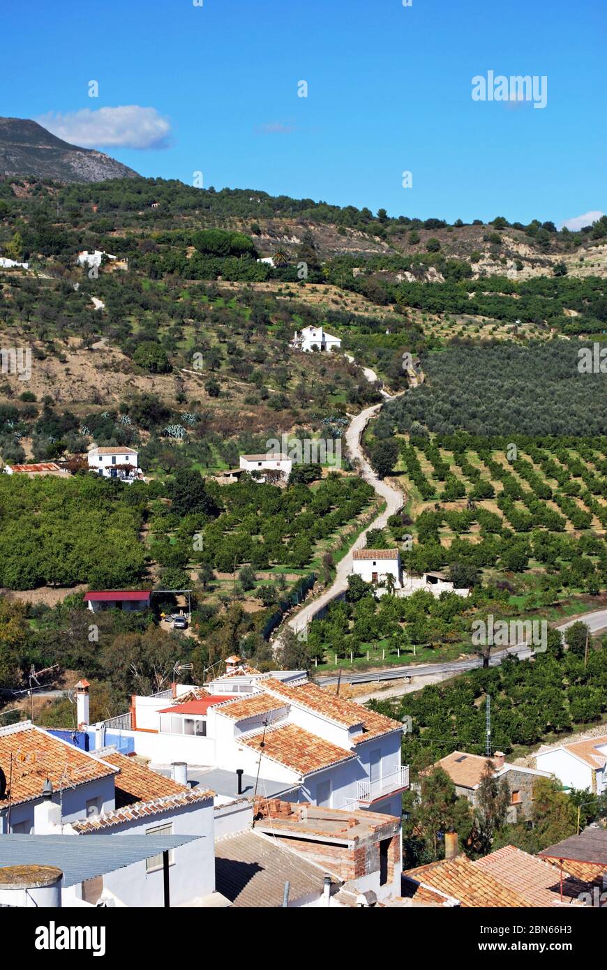 Traditional whitewashed country houses (Fincas) and surrounding ...