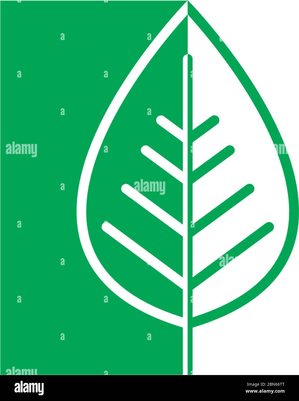 Leaf icon logo template illustration Stock Vector Image & Art - Alamy
