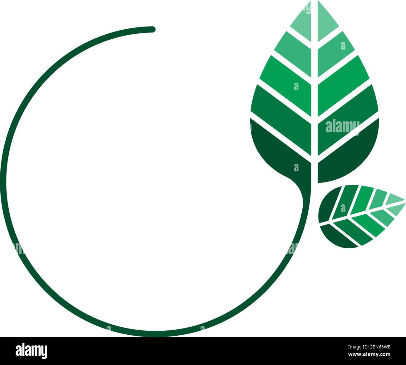 Leaf icon logo template illustration Stock Vector Image & Art - Alamy
