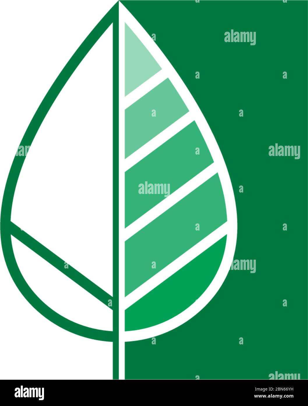 Leaf icon logo template illustration Stock Vector Image & Art - Alamy