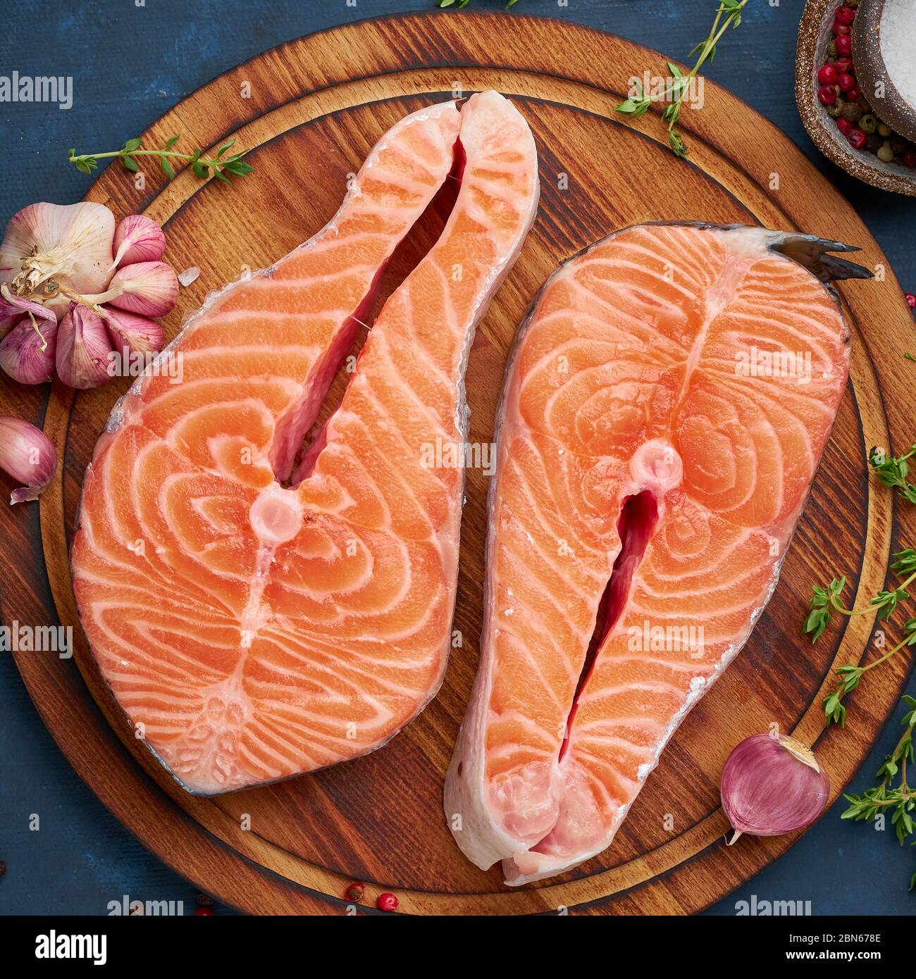 Salmon portions hi-res stock photography and images - Alamy