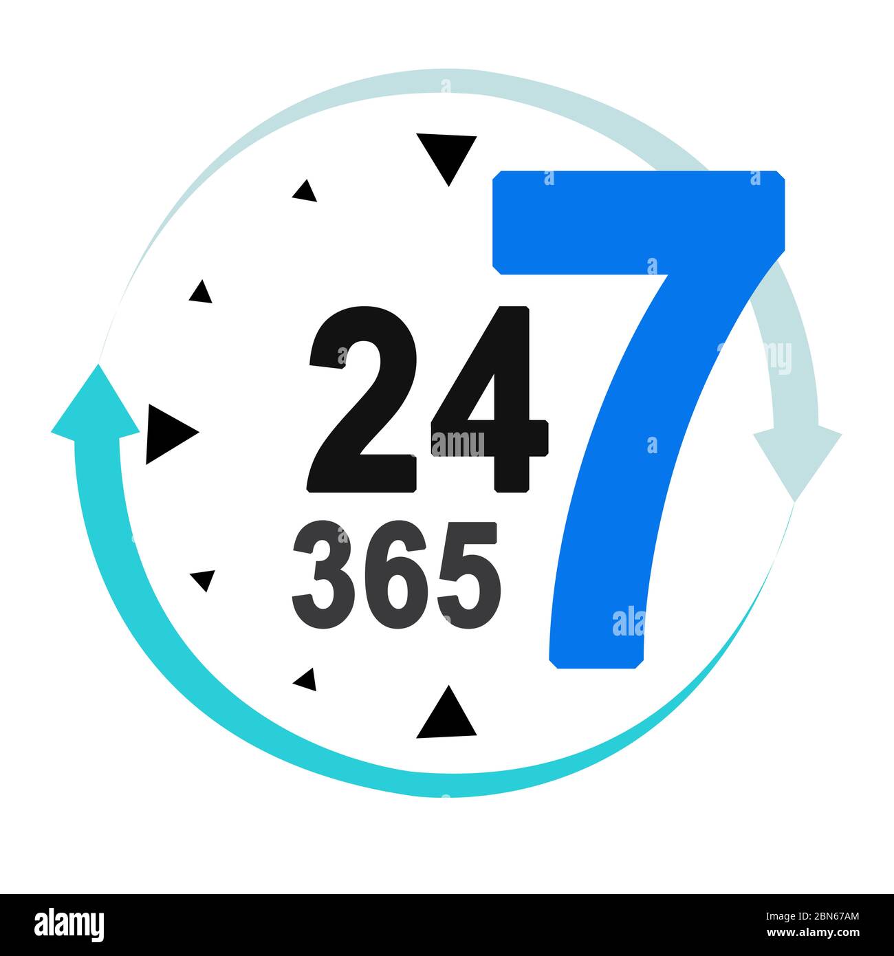 red black clock on white background Stock Photo - Alamy