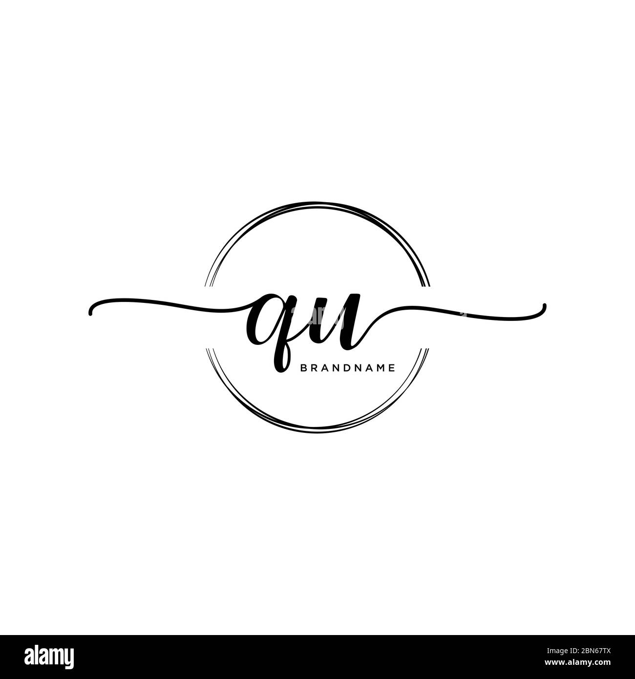 Qu logo vector vectors hi-res stock photography and images - Alamy