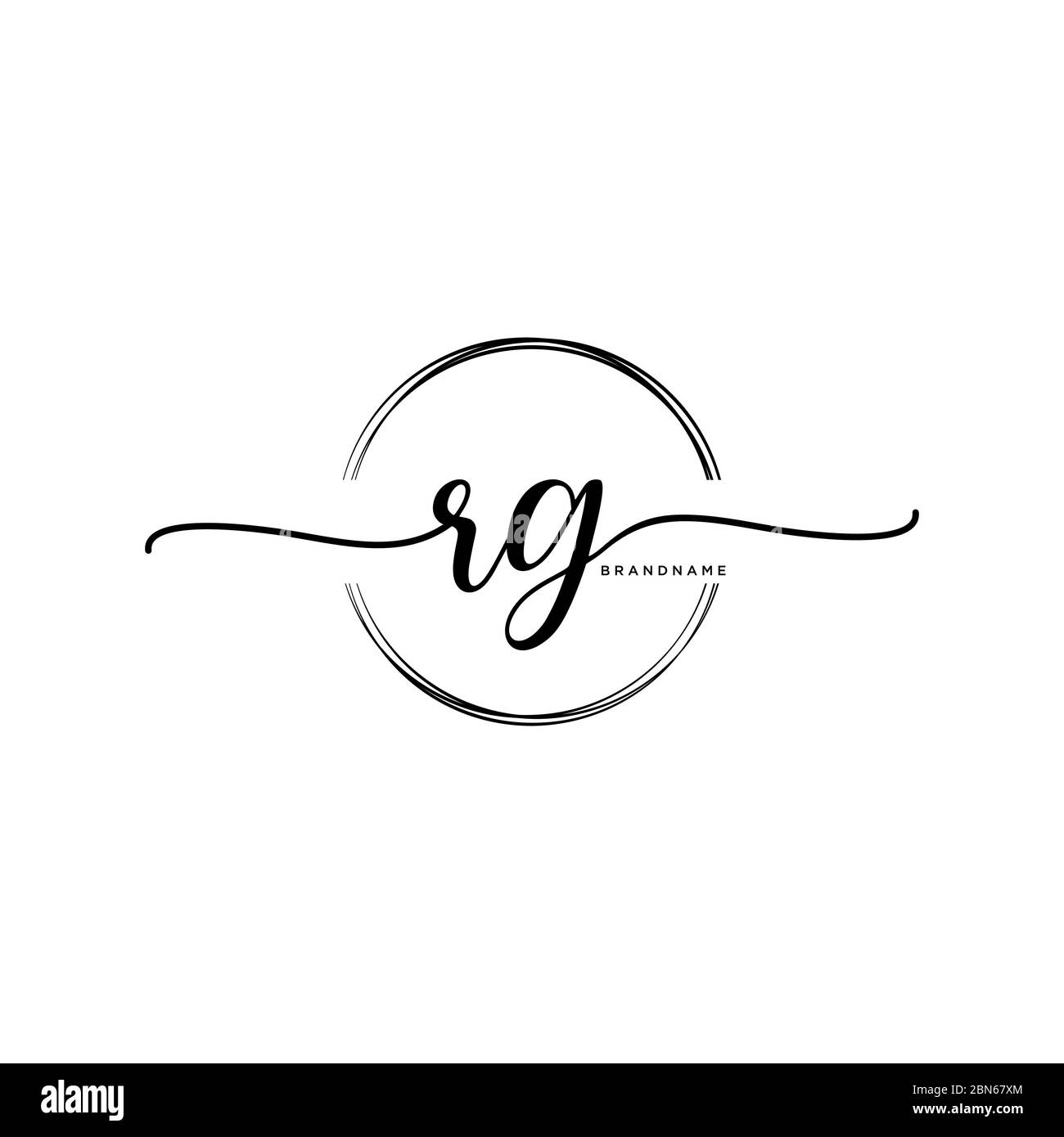 Initial rg vector vectors hi-res stock photography and images - Alamy