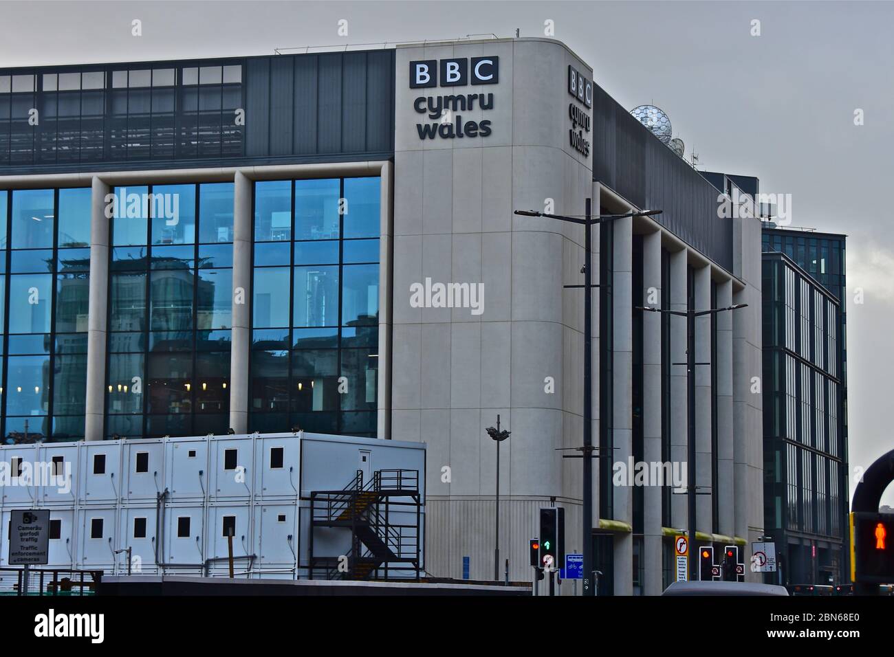 The new BBC Cymru Wales TV offices and studios in Central Square in Cardiff city centre, on the ...