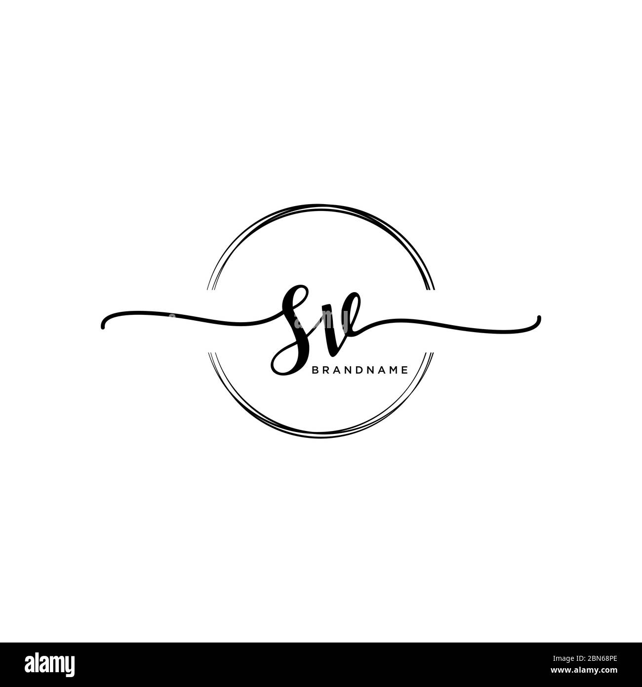 Letter sv logo hi-res stock photography and images - Alamy