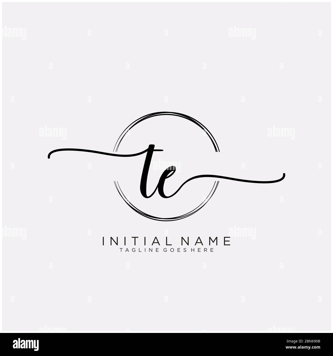 Te initials logo Stock Vector Images - Alamy