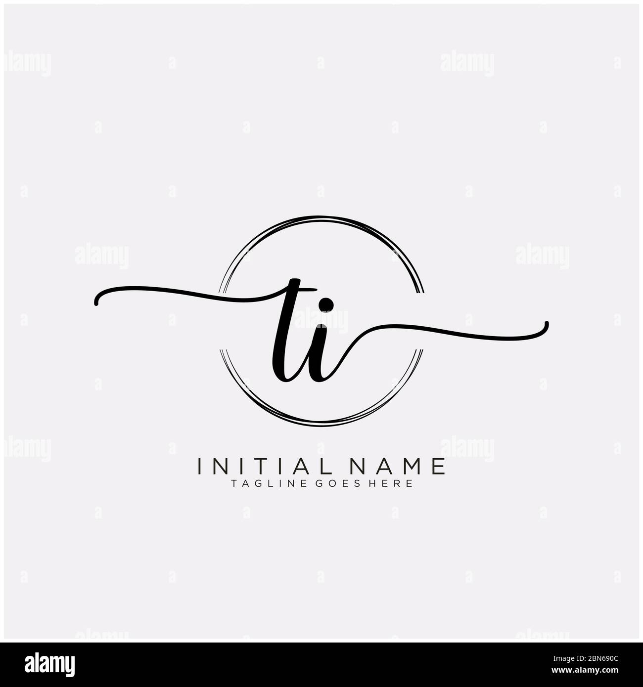 Ti initials logo hi-res stock photography and images - Alamy