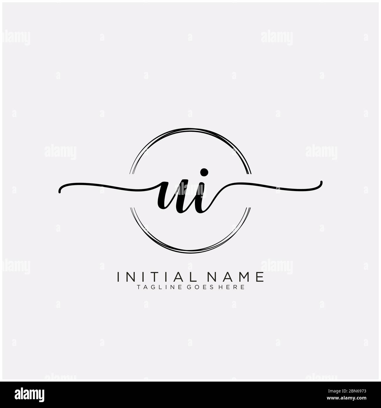 Initial ui hi-res stock photography and images - Alamy