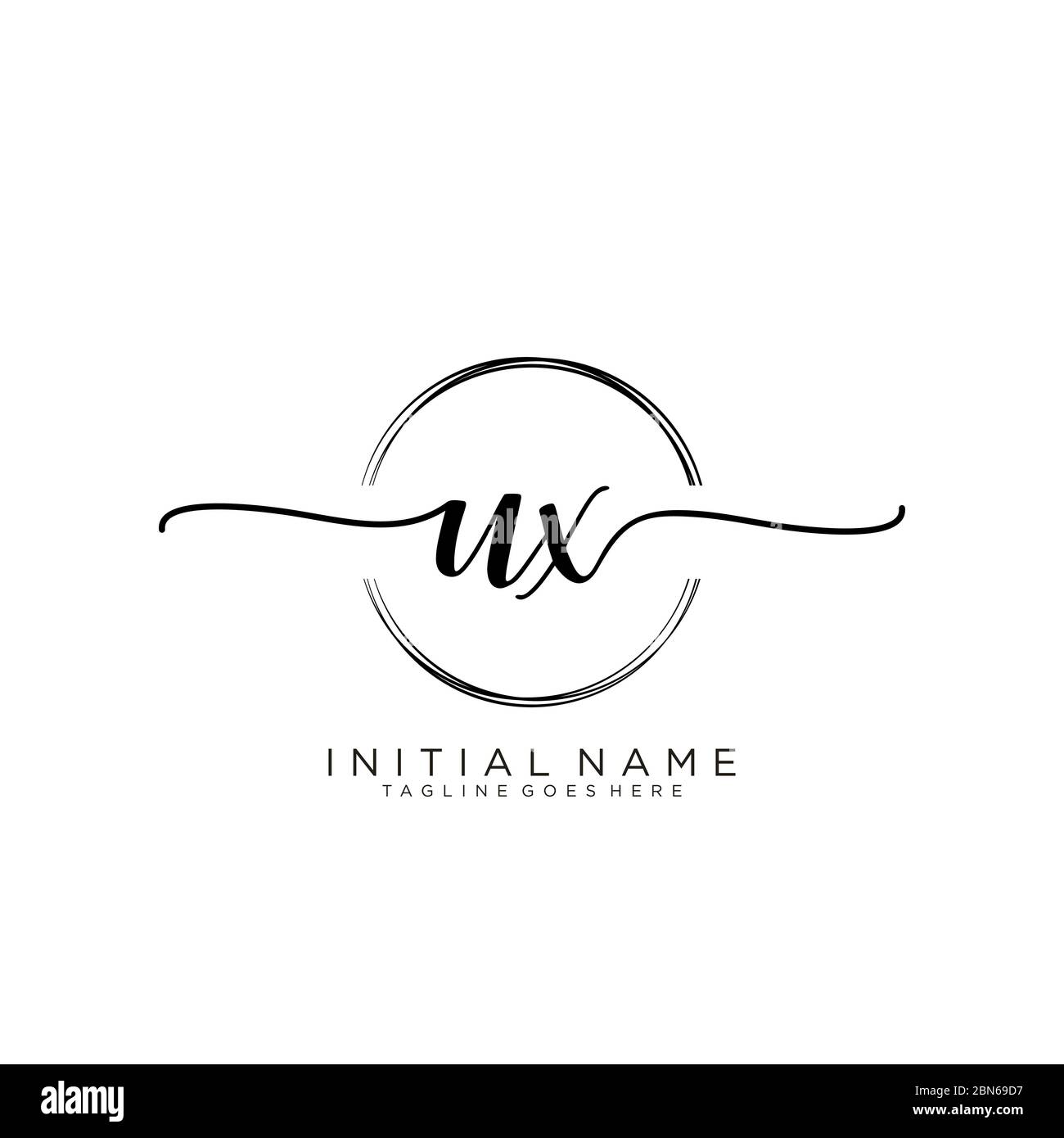 Ux initial vector vectors hi-res stock photography and images - Alamy