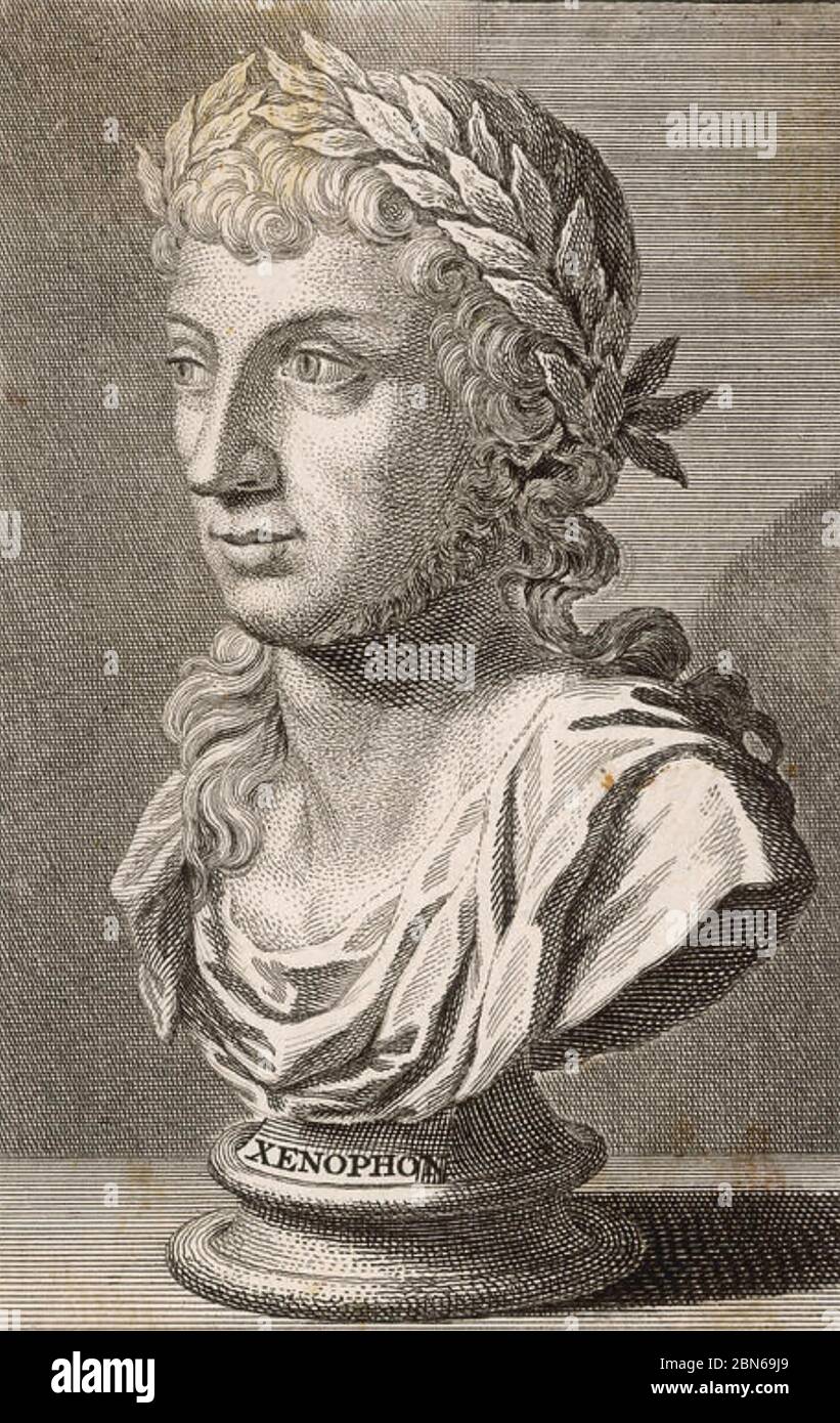 XENOPHON (c 430-354 BC) Greek soldier, philosopher and historian Stock ...