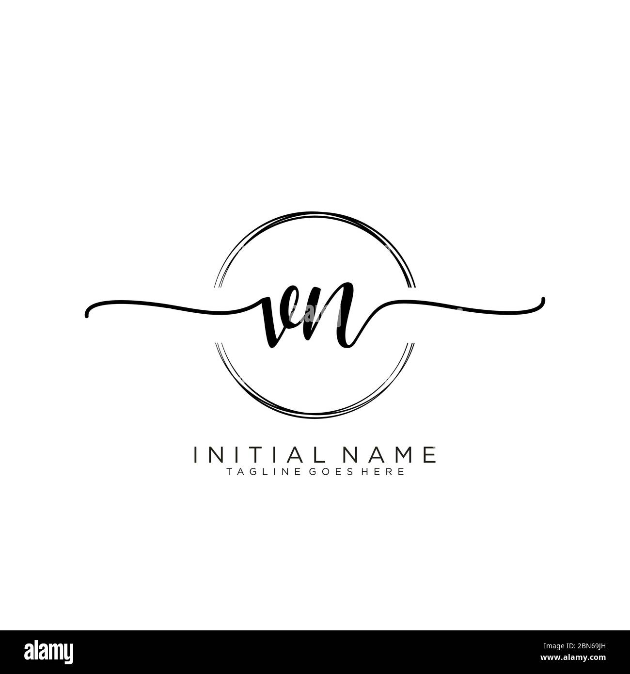 Vn initials logo Stock Vector Images - Alamy