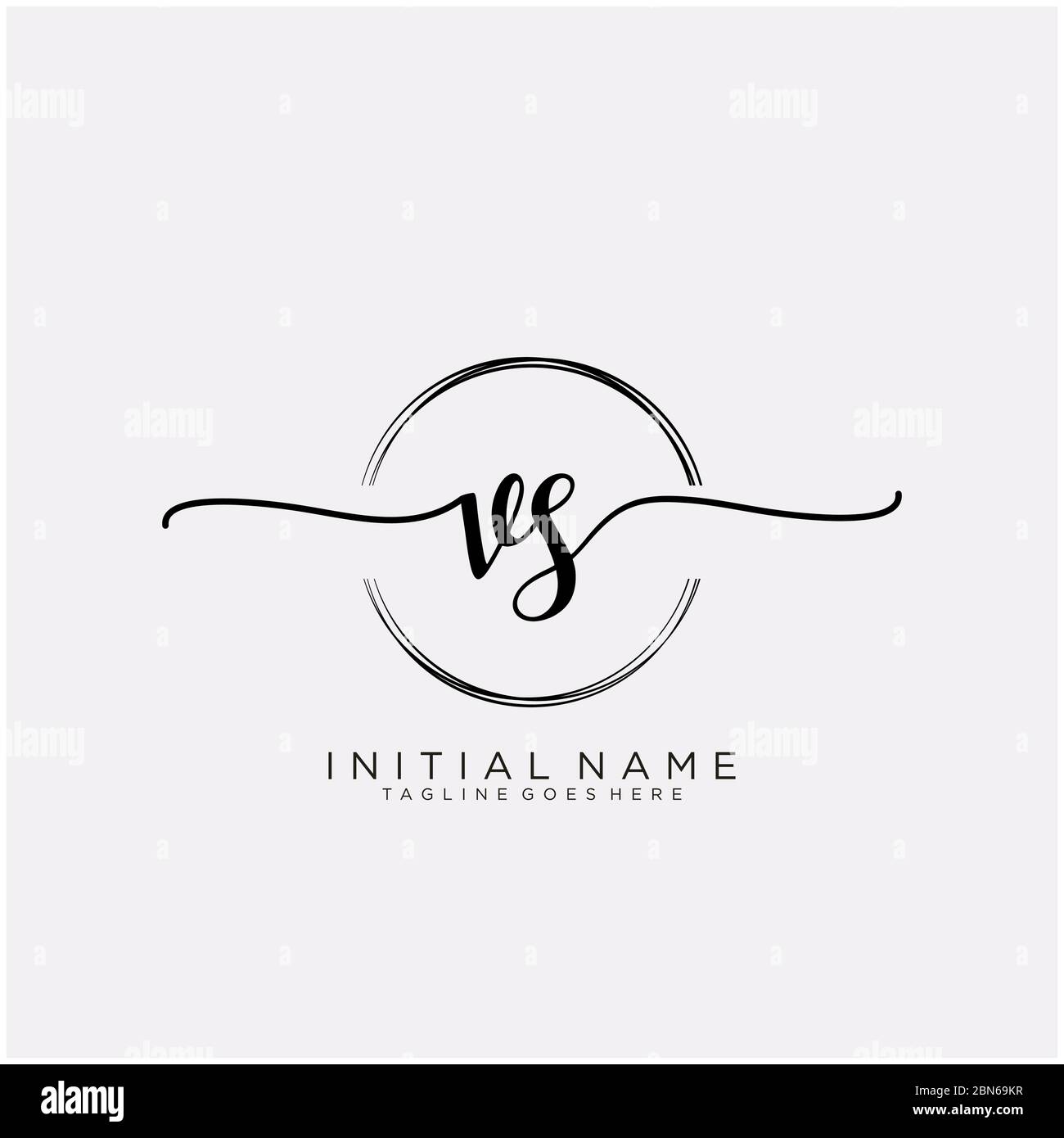 Vs initials logo hi-res stock photography and images - Alamy