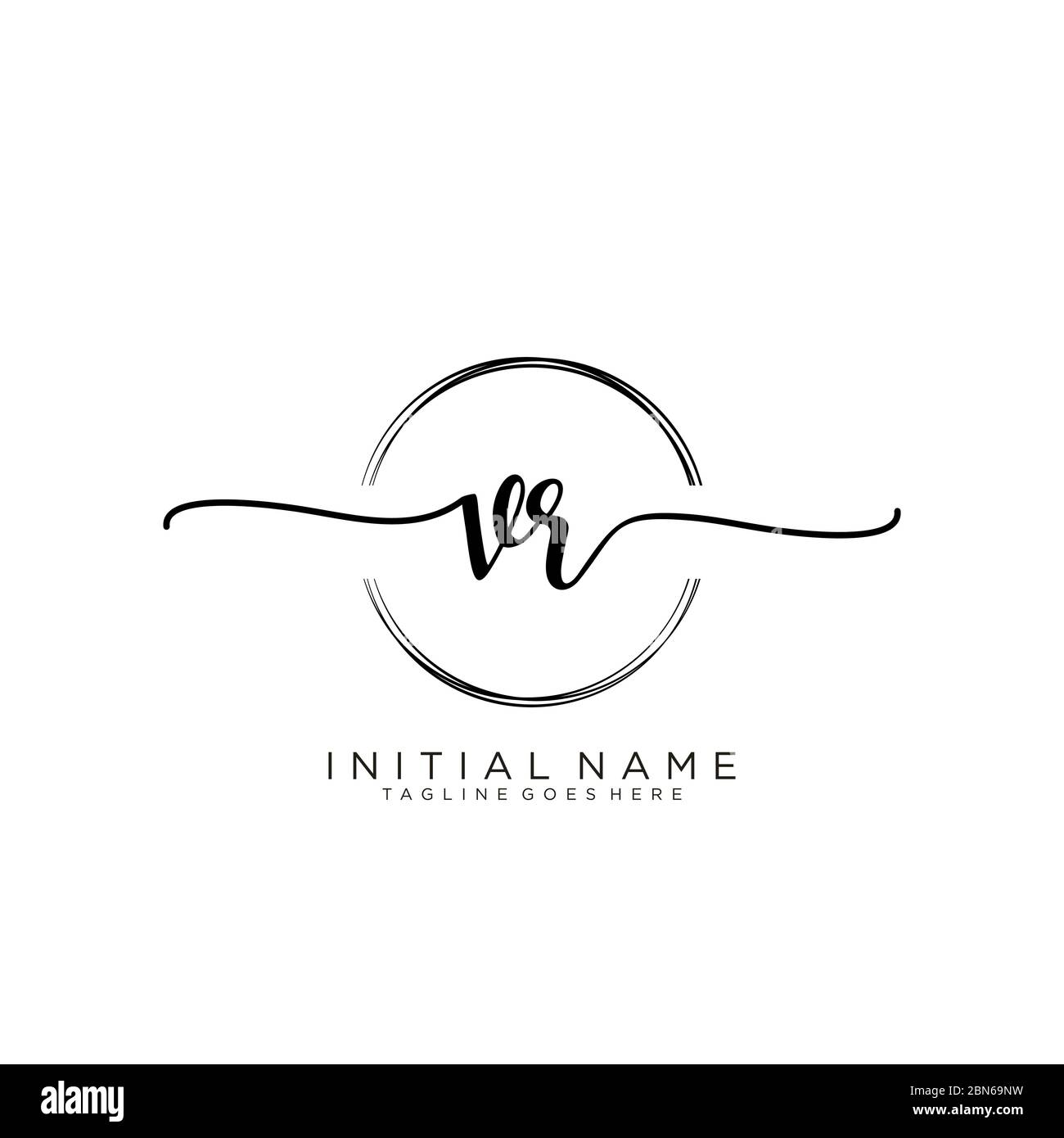 Initials vr Stock Vector Images - Alamy