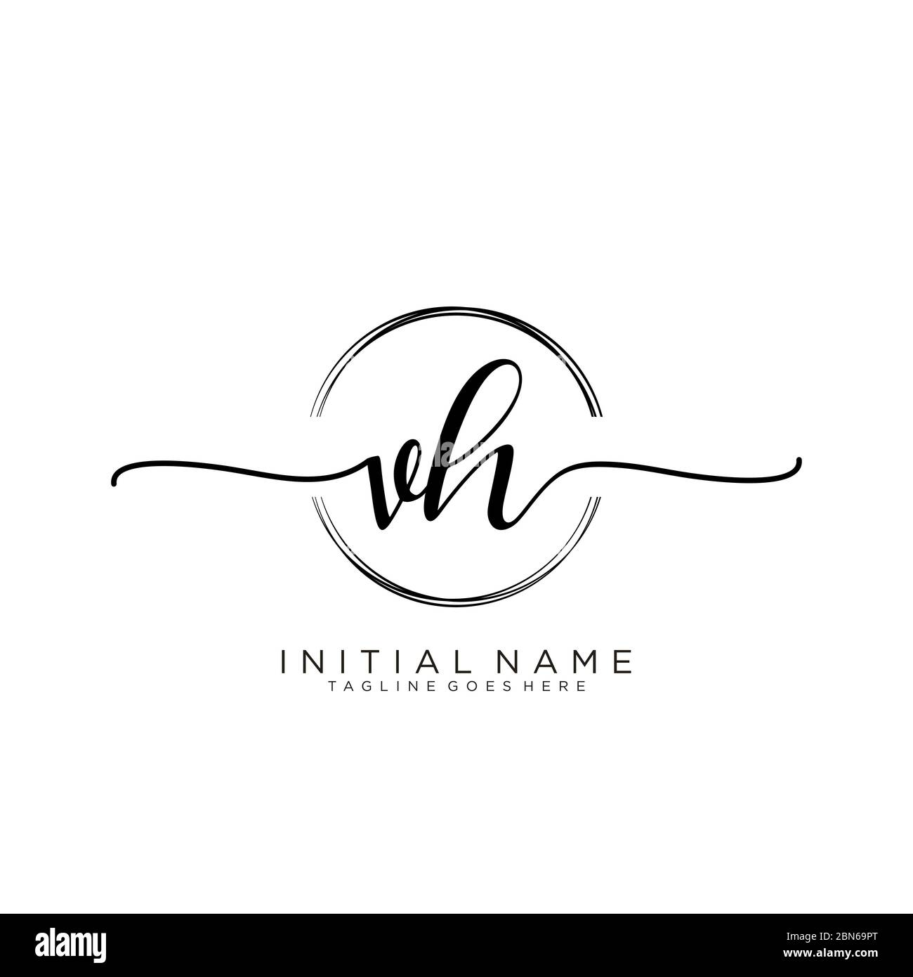 Letter vh logo Stock Vector Images - Alamy