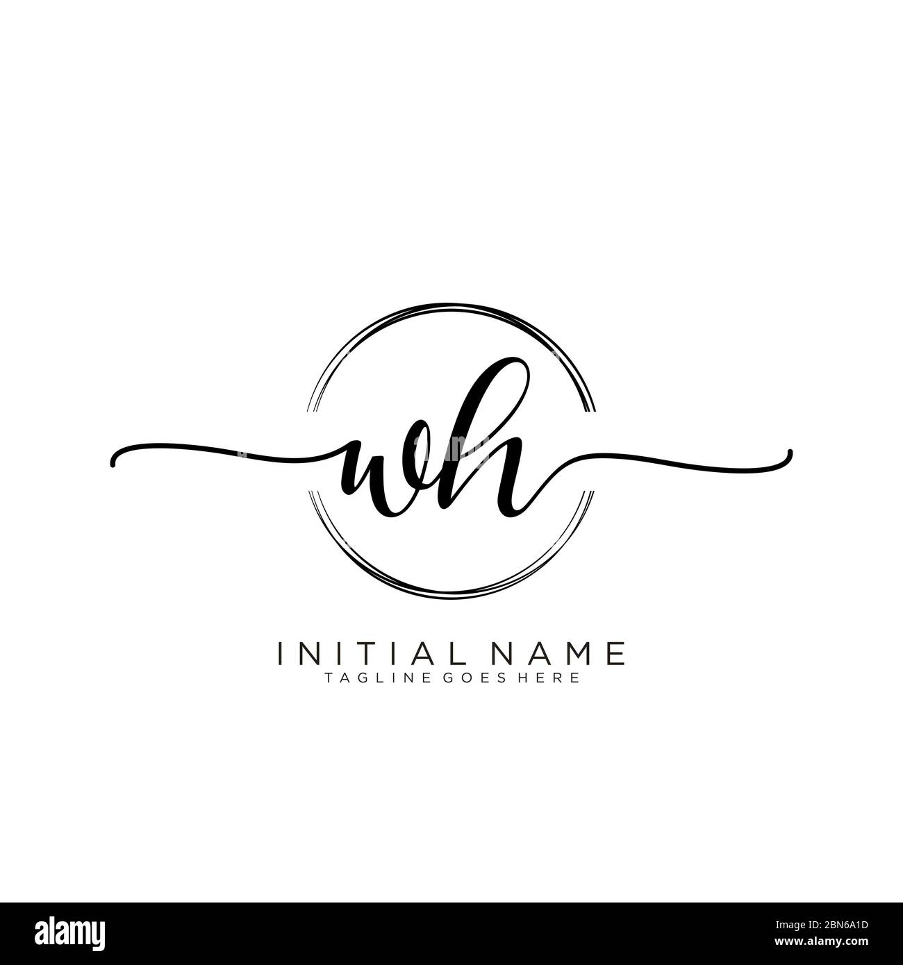 Letter wh vector vectors hi-res stock photography and images - Alamy