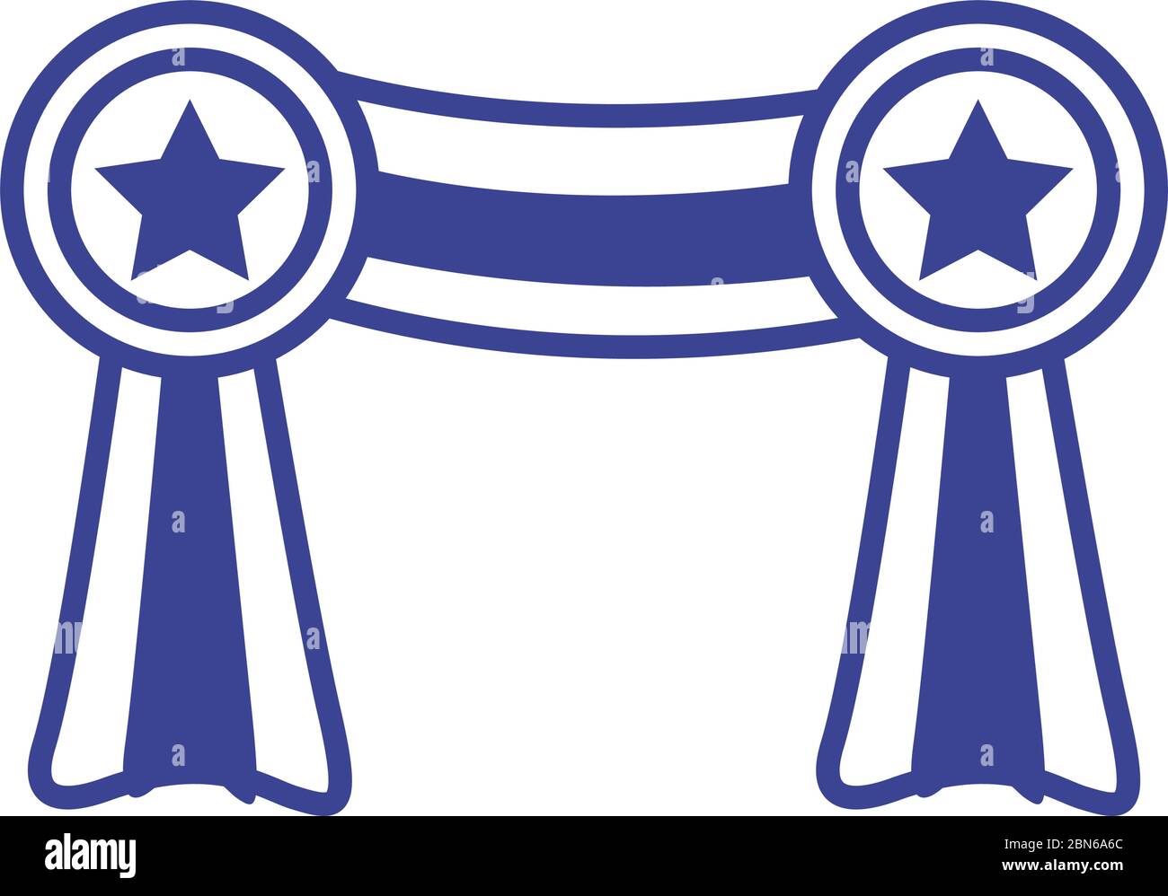 medals with stars line style Stock Vector Image & Art - Alamy