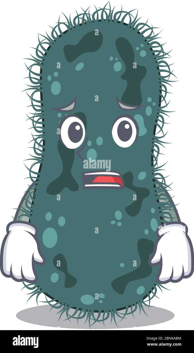 Scared bacteria cartoon Cut Out Stock Images & Pictures - Alamy