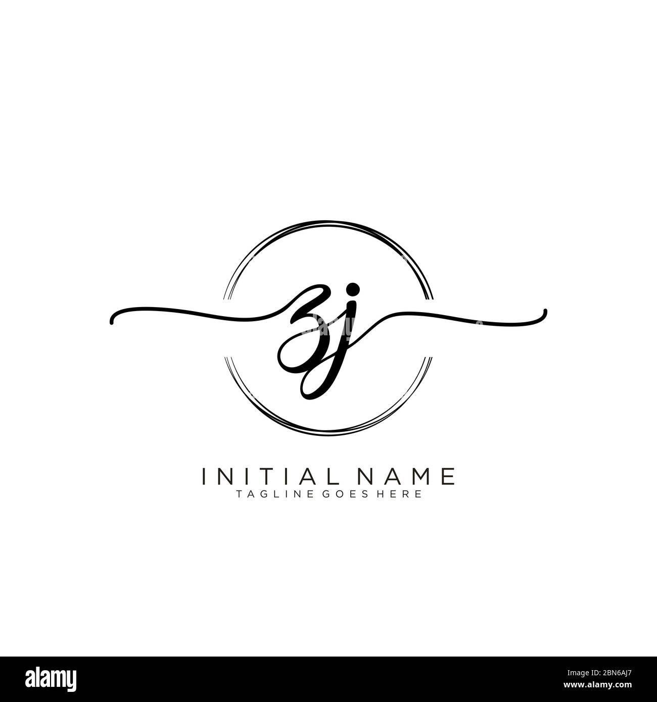 Letter zj logo hi-res stock photography and images - Alamy