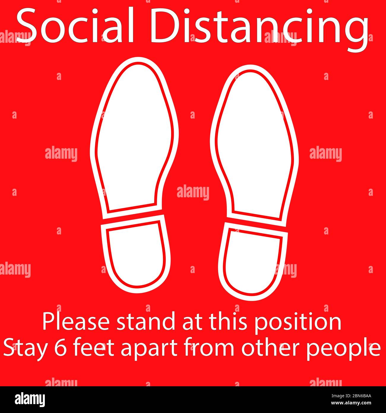 Foot Symbol Marking the standing position, the floor as markers for ...