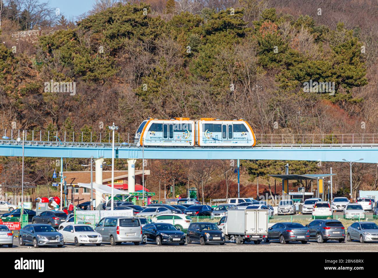 Incheon South Korea-February 23, 2020. Wolmido sea train service Stock ...