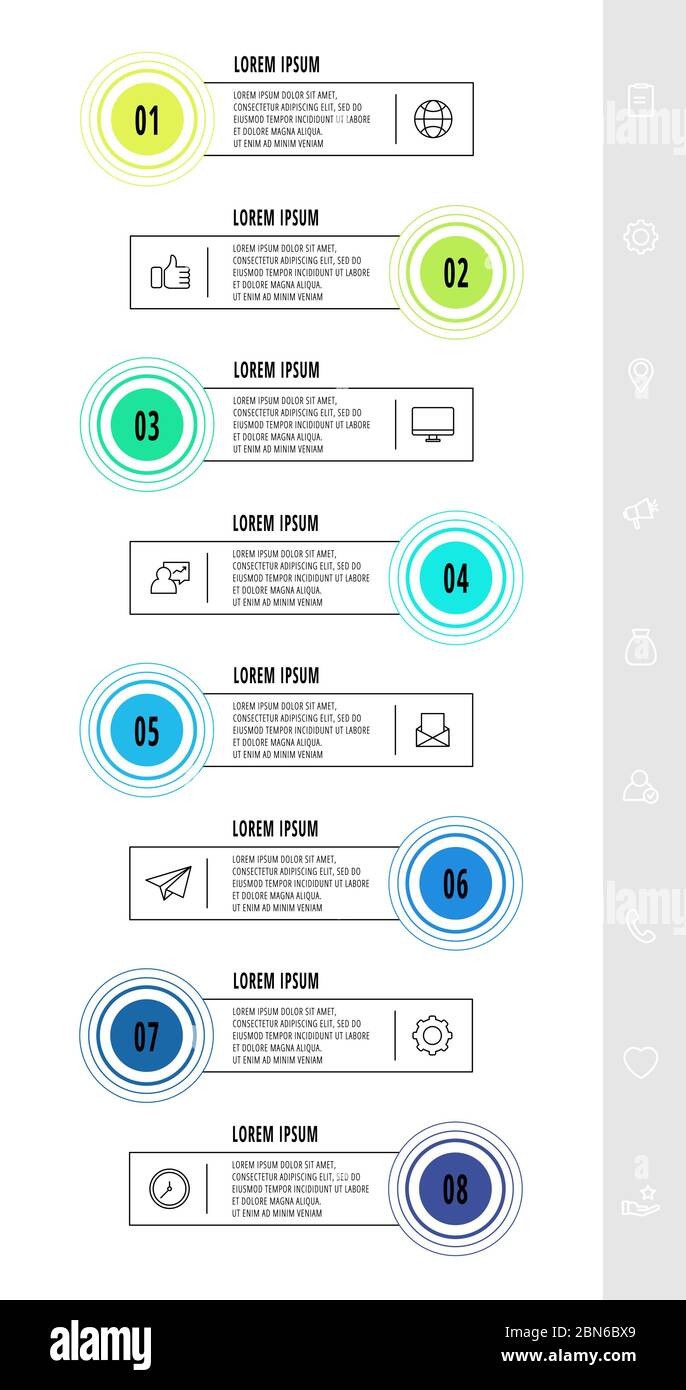 Infographic circles with 2 steps, labels. Line vector template. Can be used for diagram,, banner ...