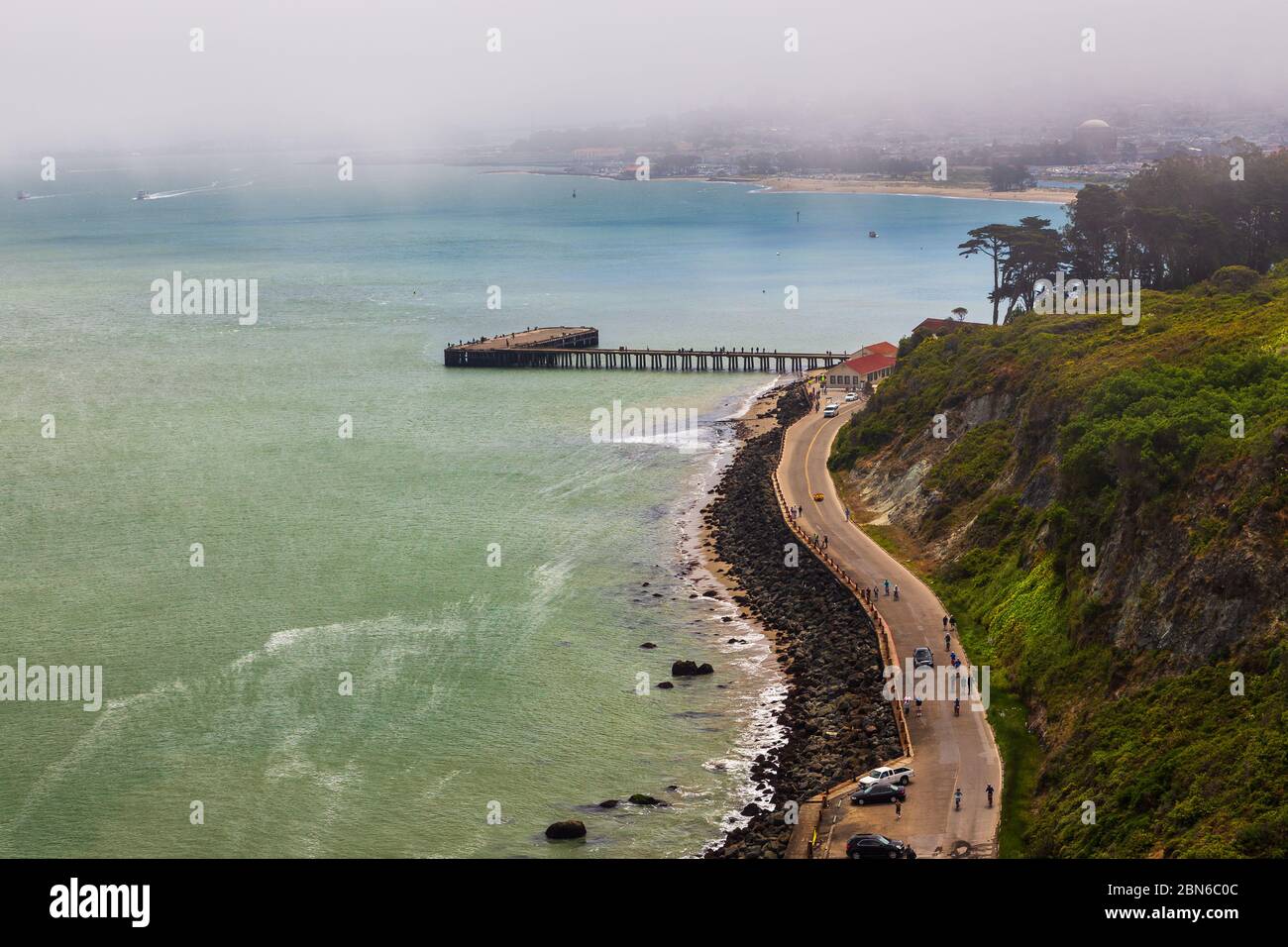 Golden gate bridge from torpedo wharf hi-res stock photography and ...