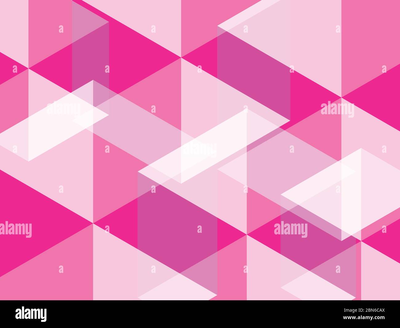 Abstract hexagon and polygon background in plastic pink or hot pink ...