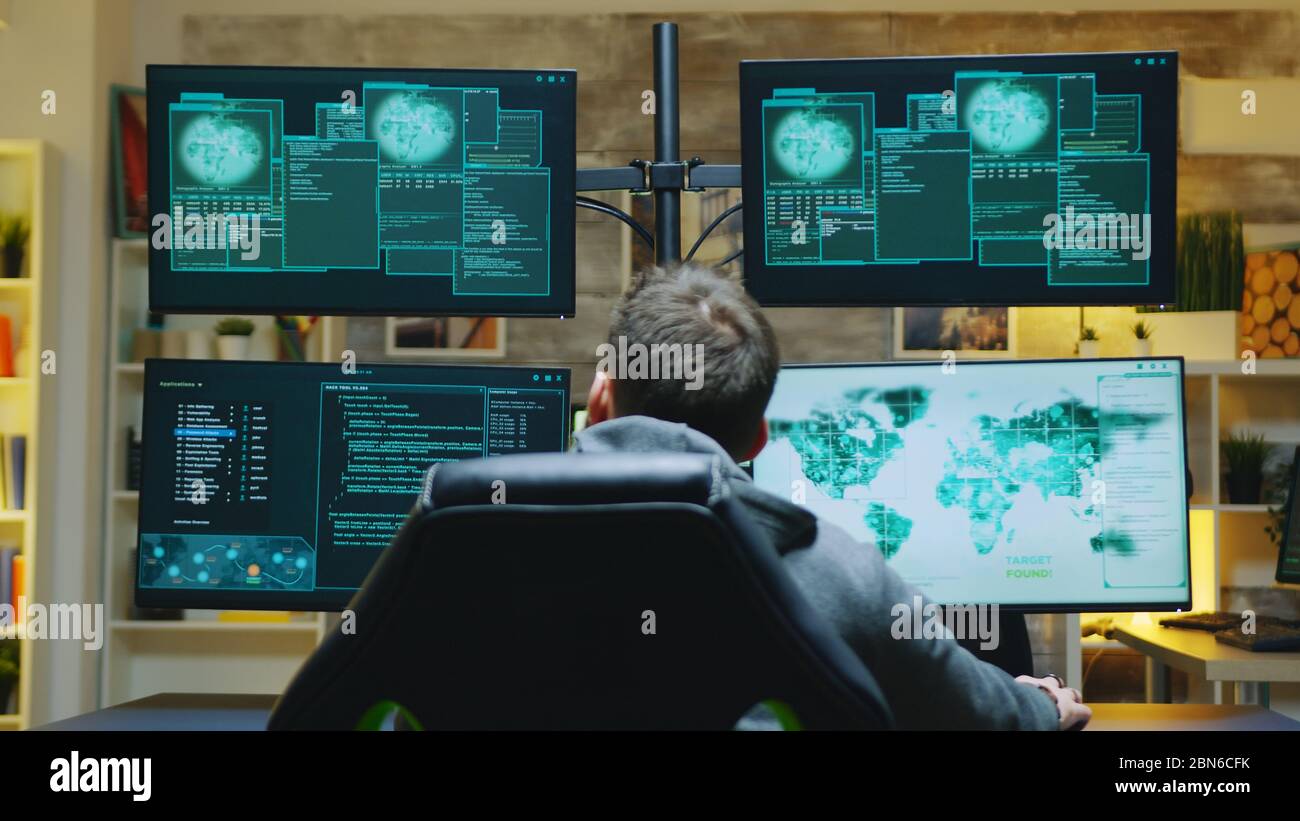 Happy hacker hi-res stock photography and images - Alamy