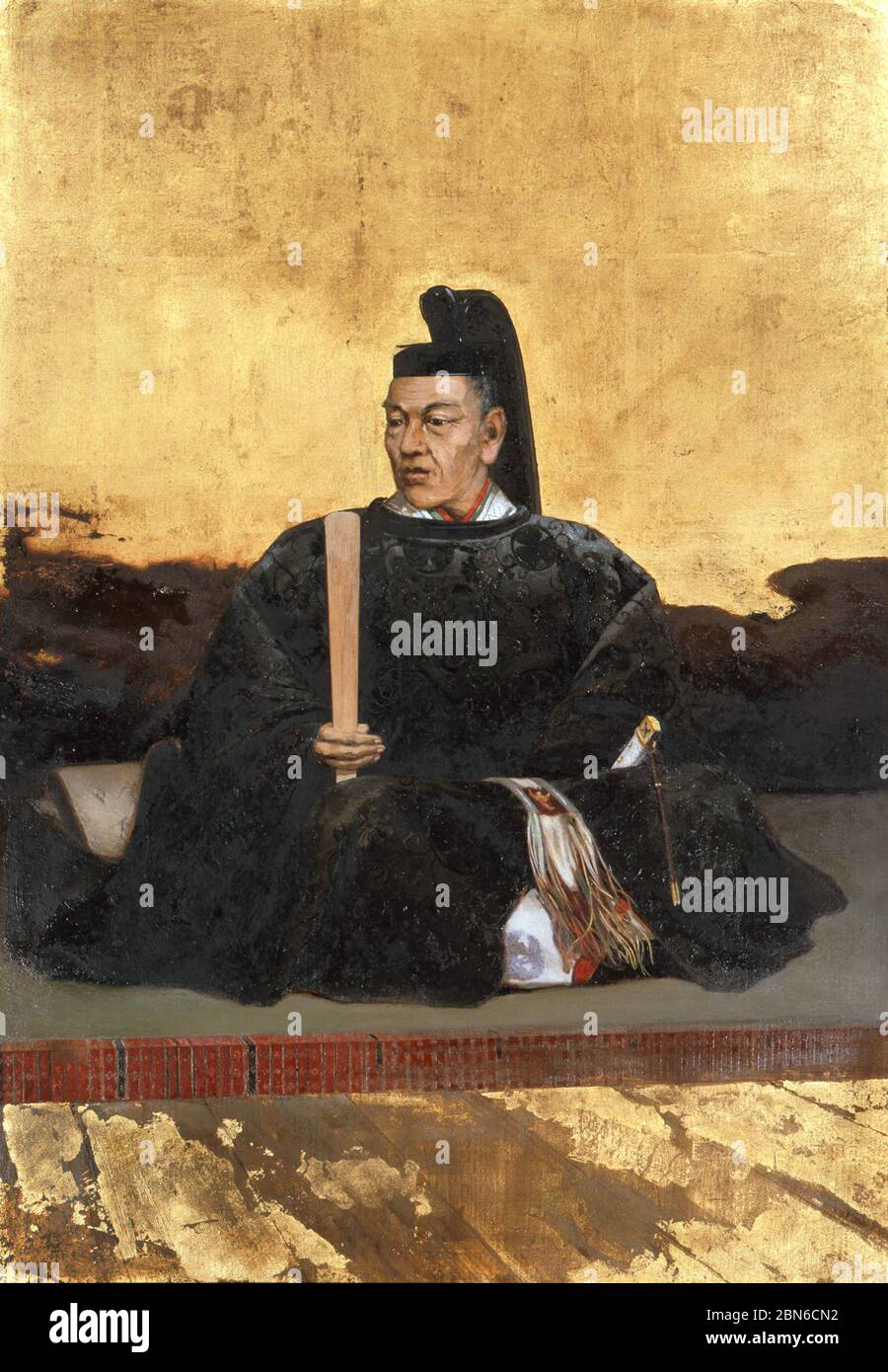 Japan: 'Portrait of Tokugawa Yoshimune'. Oil on canvas painting by ...