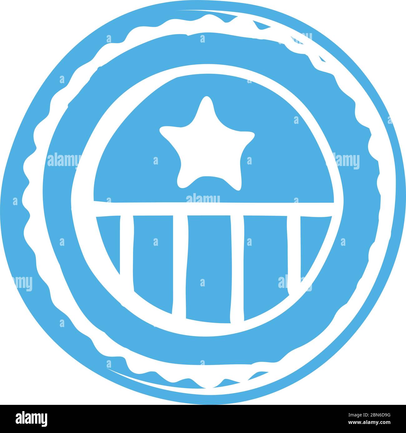 usa flag circular frame block style icon Stock Vector Image & Art - Alamy