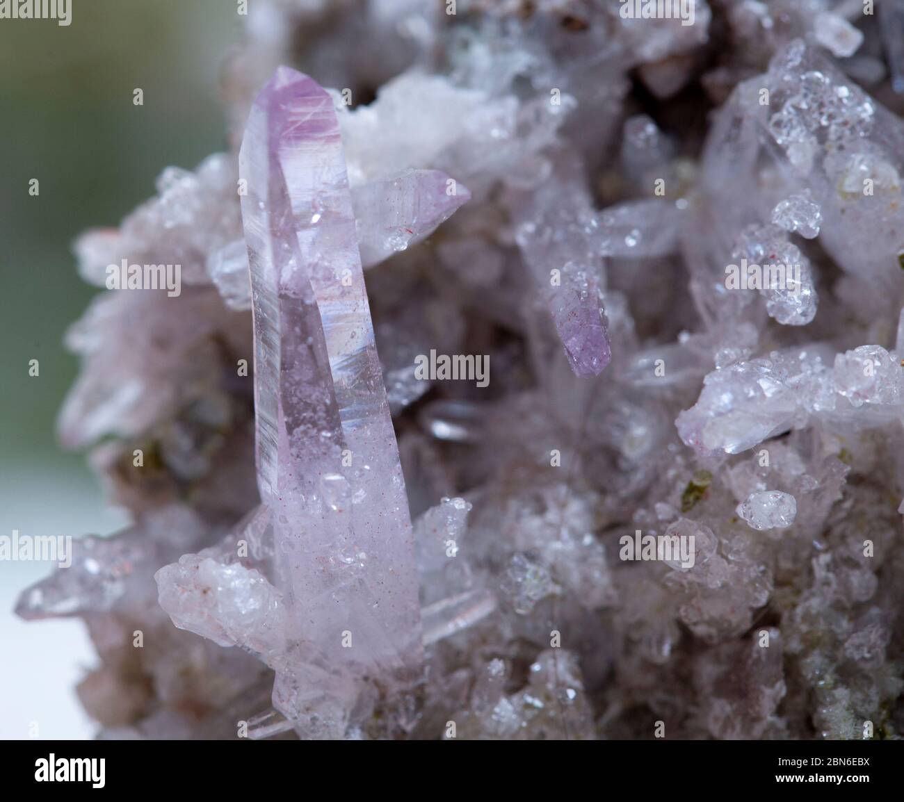 mineral specimen quartz gem stone rock geology Stock Photo - Alamy