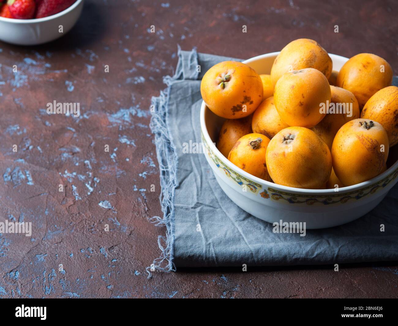 Loquat medlar fruit hi-res stock photography and images - Alamy