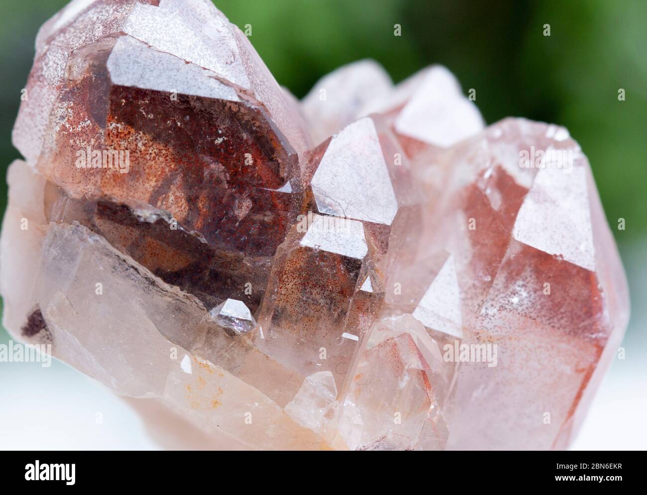red quartz mineral specimen quartz gem stone rock geology Stock Photo ...