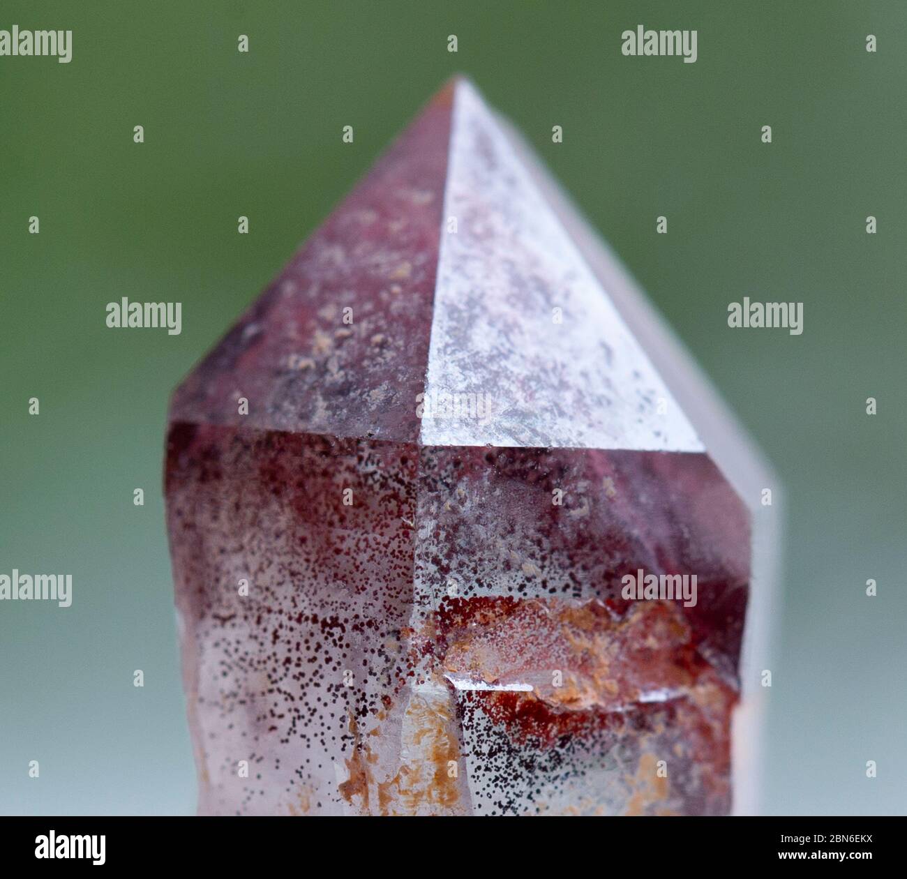 red quartz mineral specimen quartz gem stone rock geology Stock Photo ...