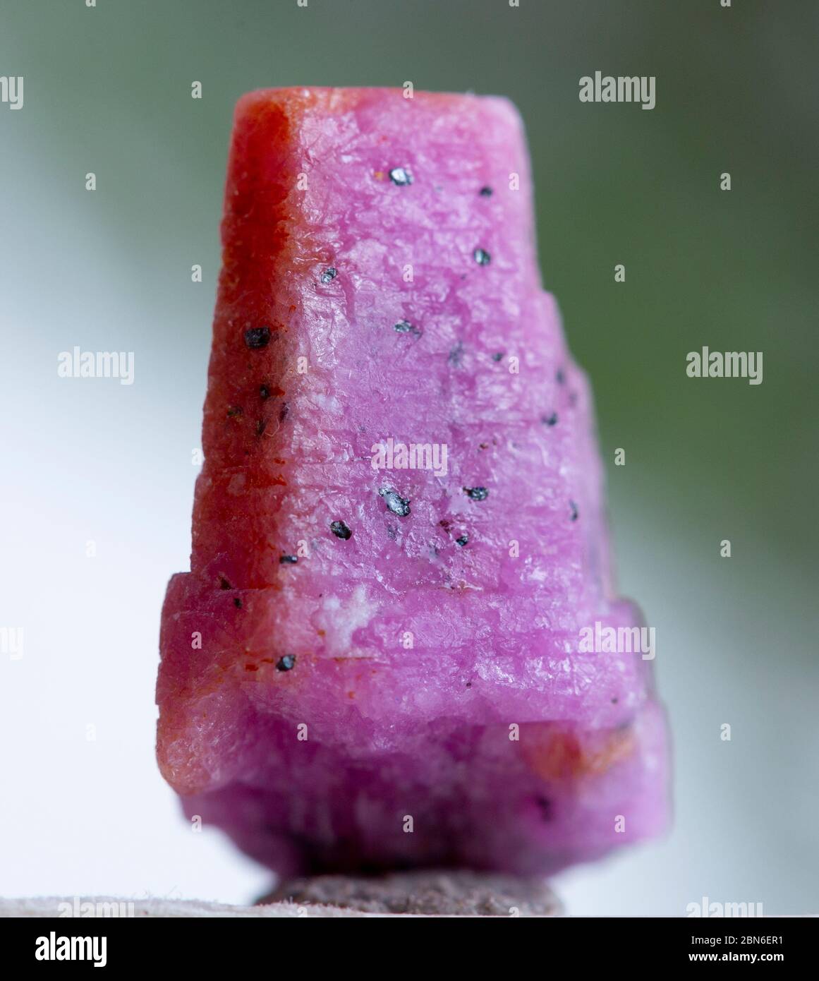 ruby mineral specimen quartz gem stone rock geology Stock Photo - Alamy