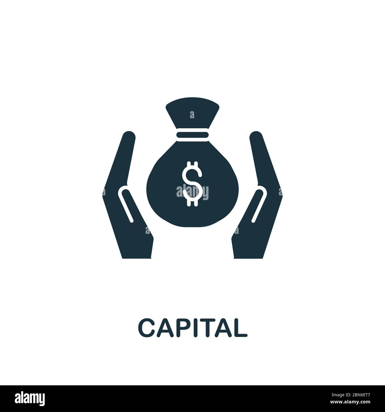 Capital icon from investment collection. Simple line Capital icon for ...