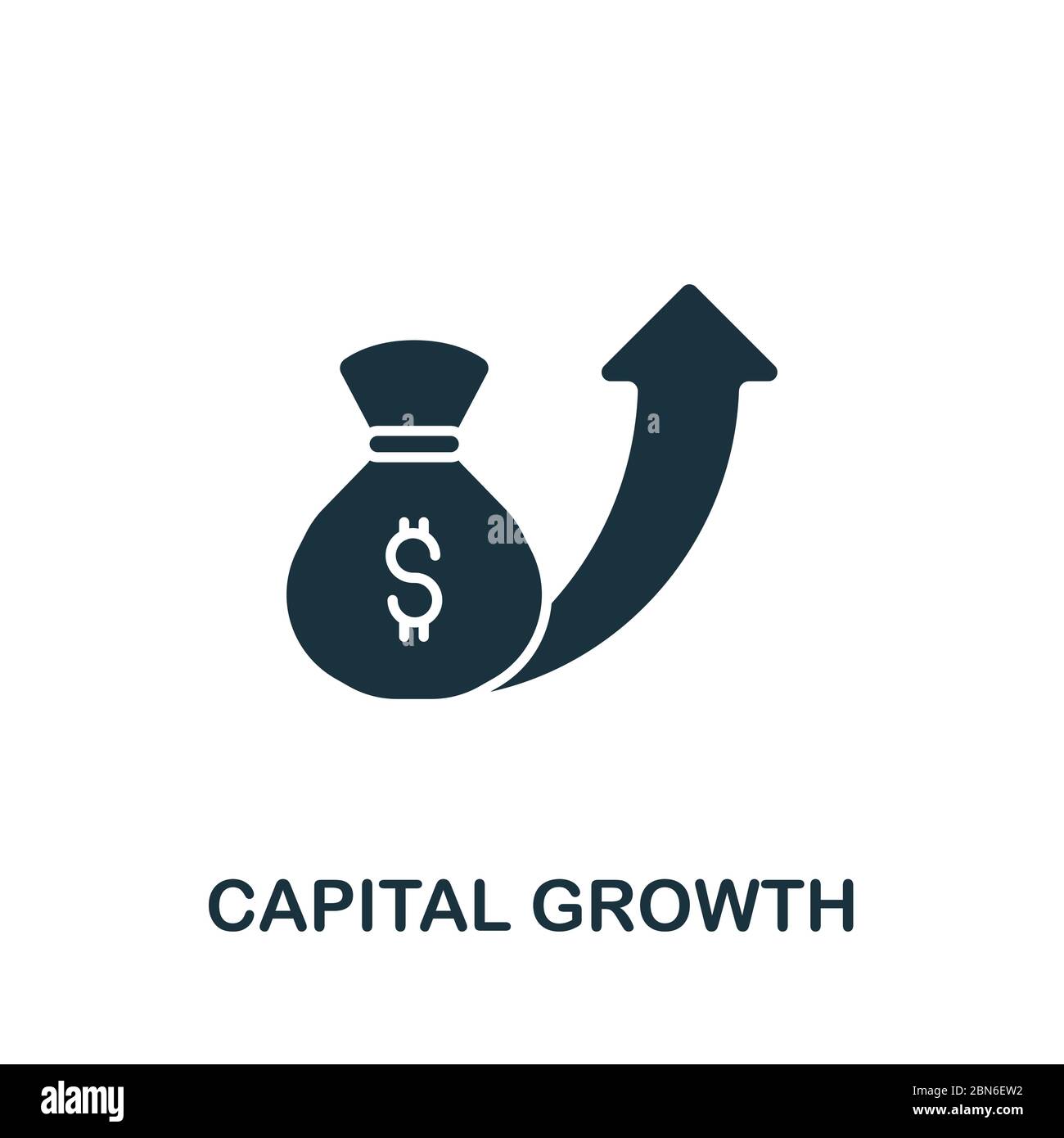 Capital Growth icon from investment collection. Simple line Capital ...