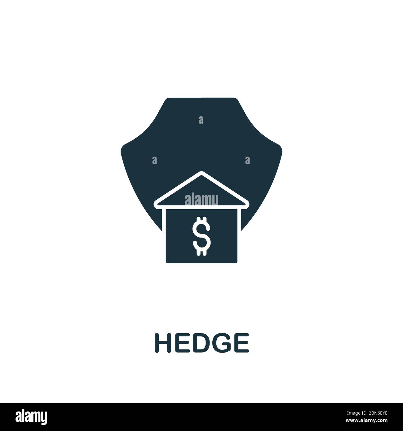 Hedge icon from investment collection. Simple line Hedge icon for ...