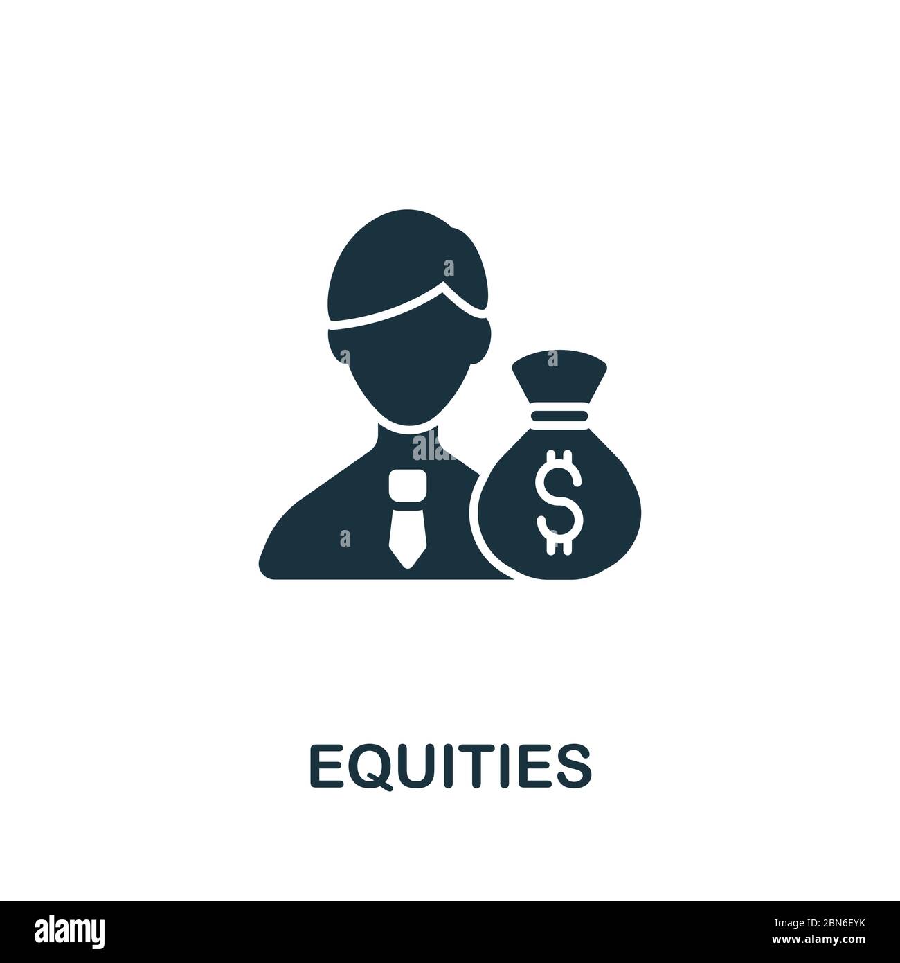 Equities icon from investment collection. Simple line Equities icon for ...