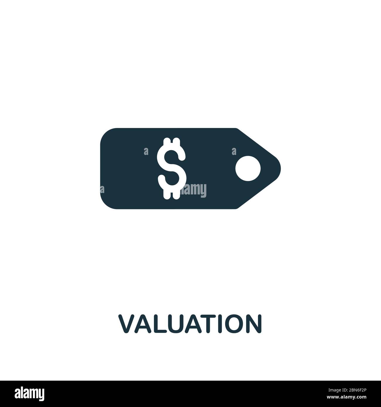 Valuation icon from investment collection. Simple line Valuation icon ...