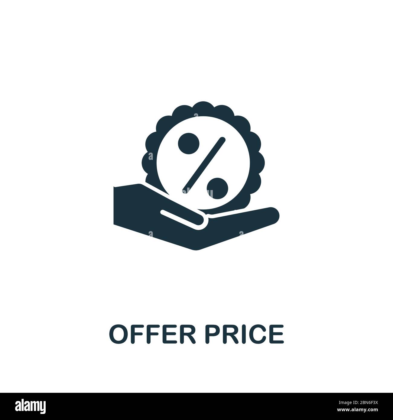 Offer Price icon from investment collection. Simple line Offer Price ...