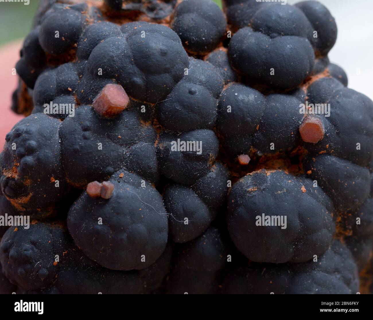 vanadinite mineral specimen quartz gem stone rock geology Stock Photo ...