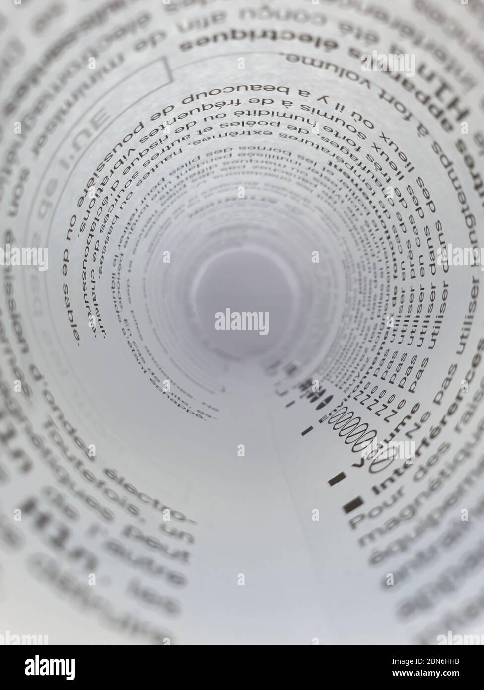Image of text words letters in a circle in a tunnel word tunnel Stock ...
