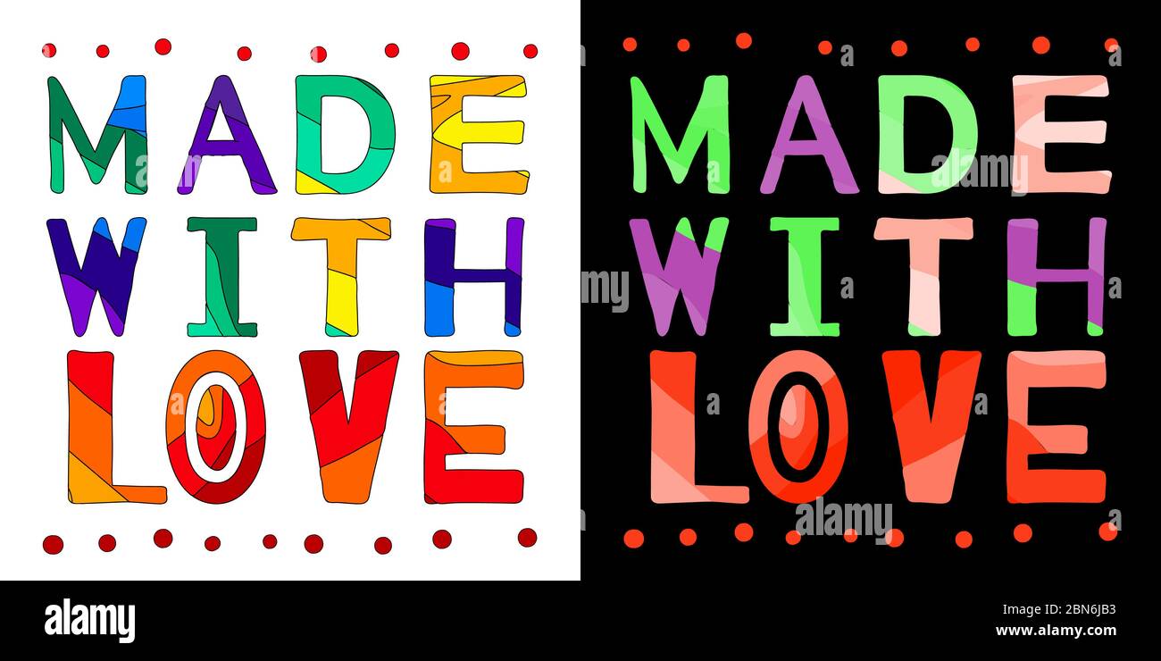 Card inscription love Stock Vector Images - Alamy