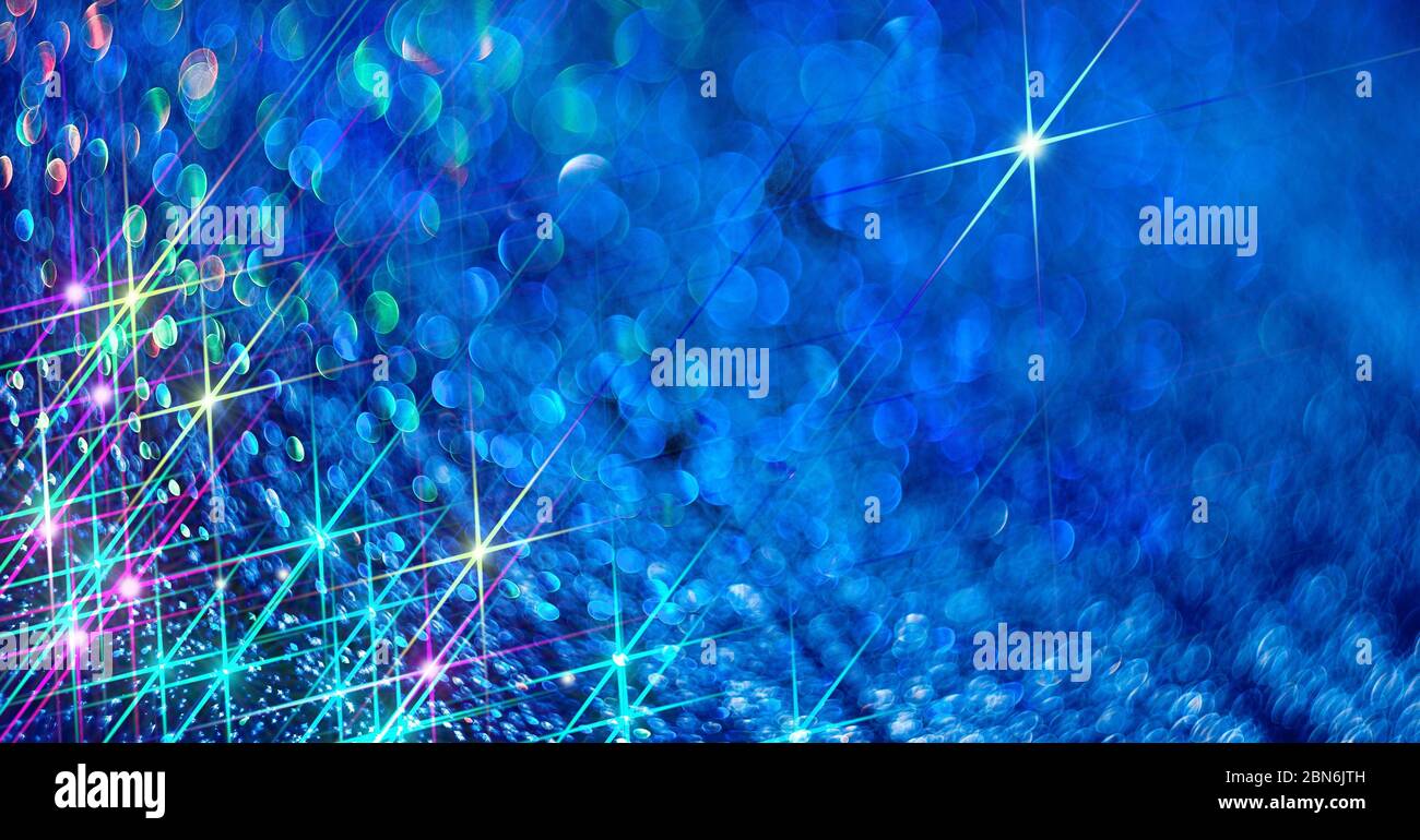 blue background of abstract lights Stock Photo - Alamy