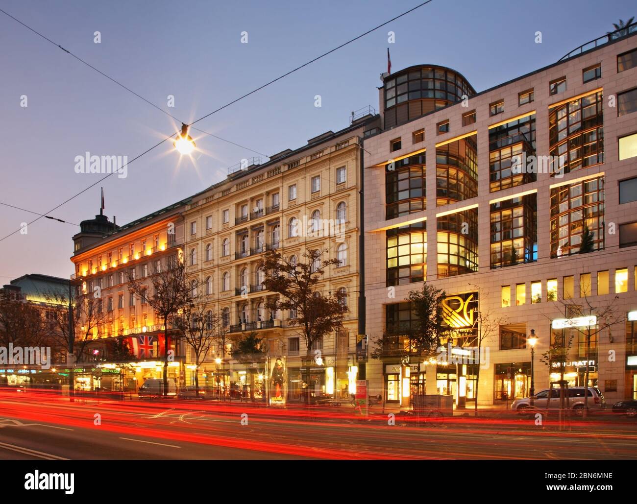 Vienna ring road night hi-res stock photography and images - Alamy